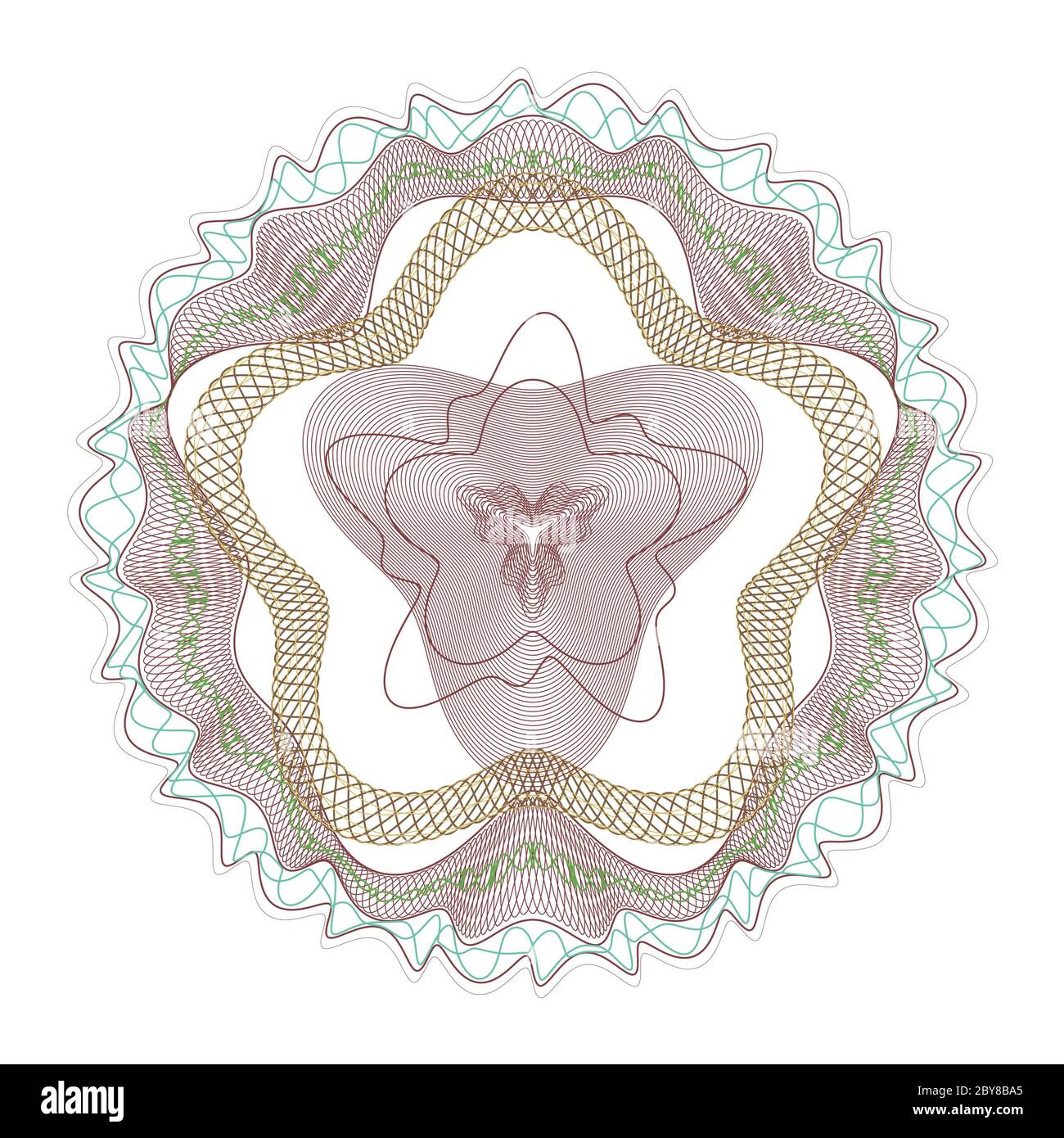 guilloche vector elements Stock Photo - Alamy