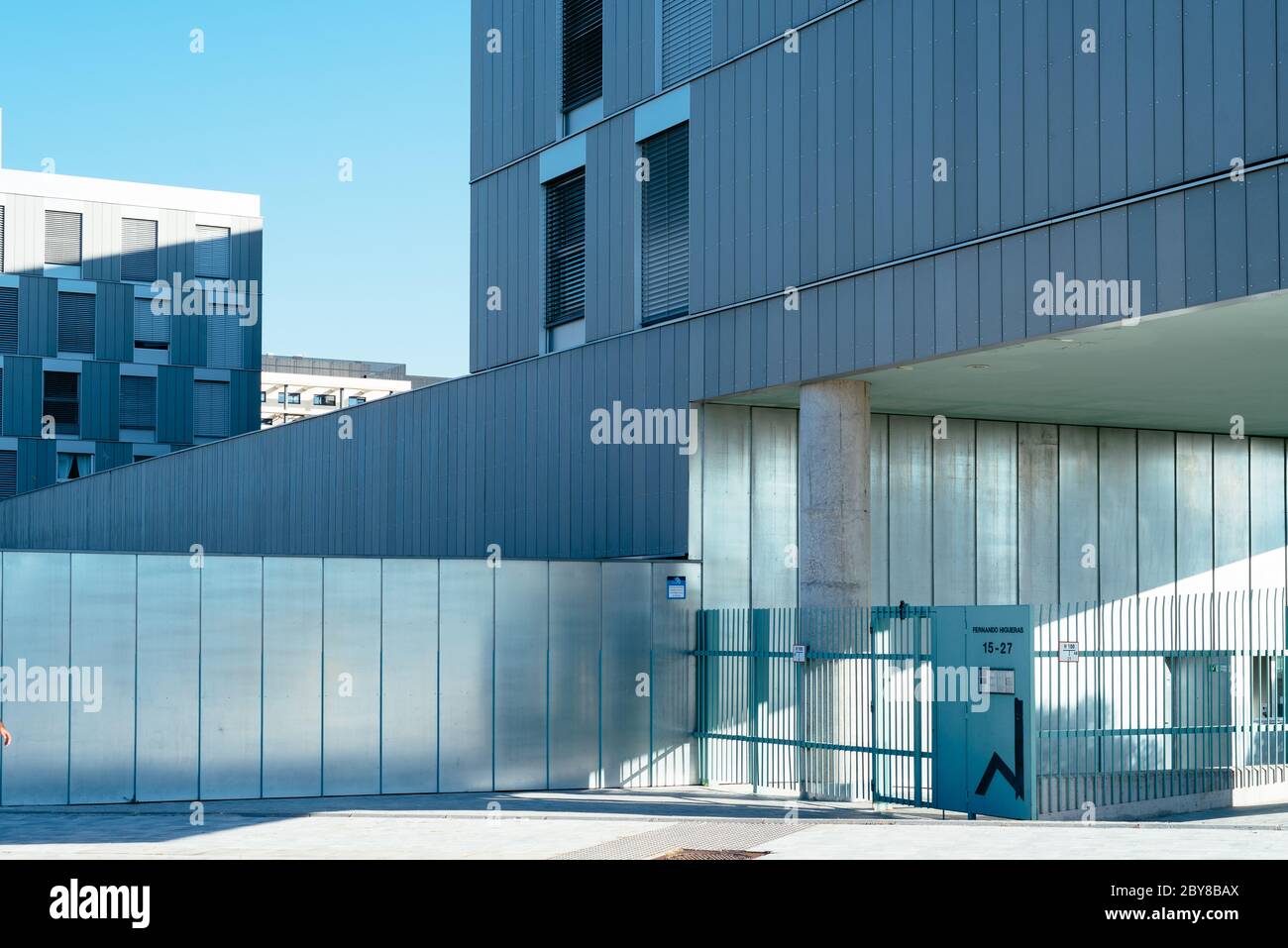 Madrid, Spain - June 6, 2020: New modern apartment building exterior ...