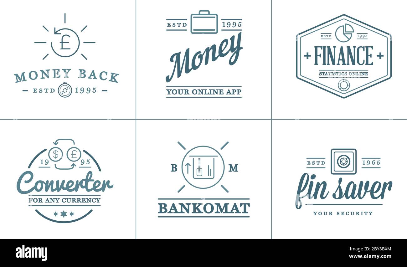 Set of Vector Finance Elements and Money Business as Illustration can ...