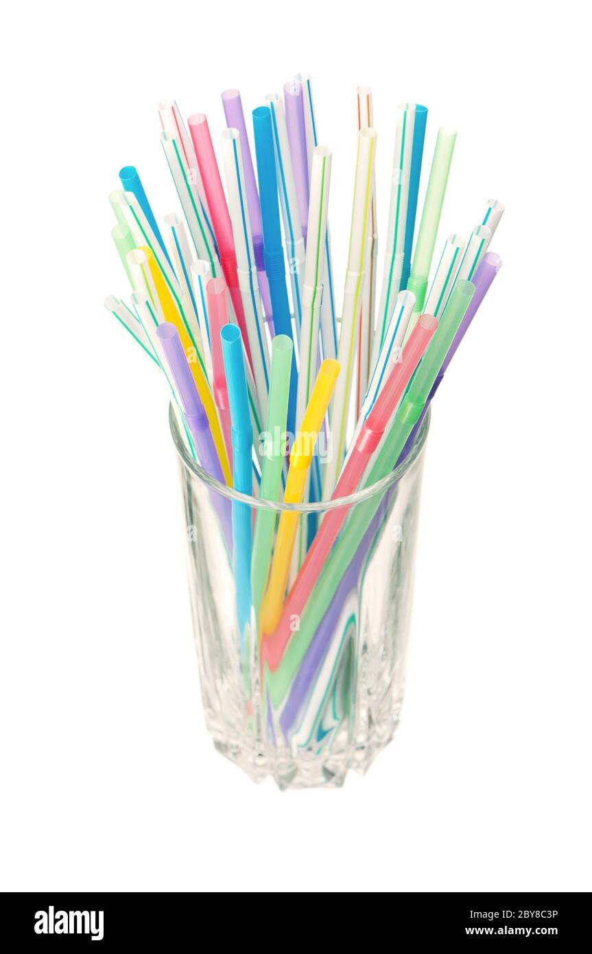 Straws cutout hi-res stock photography and images - Alamy