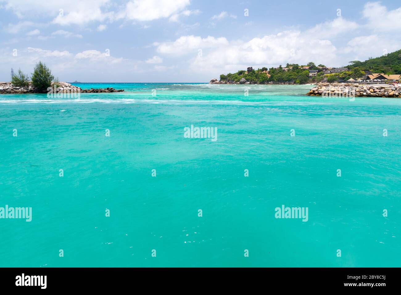 Water with some rocks and small islands Stock Photo - Alamy