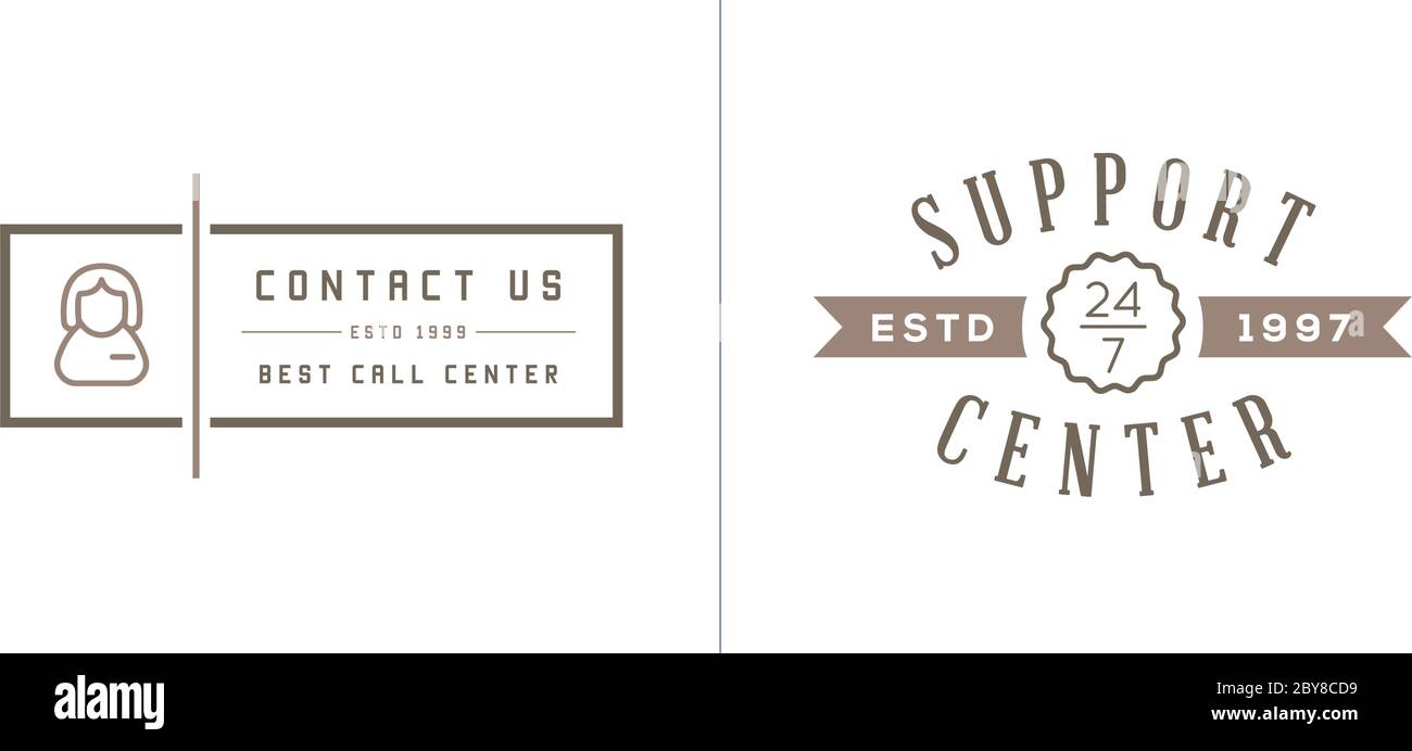 Set of Contact us Service Elements and Assistance Support can be used ...