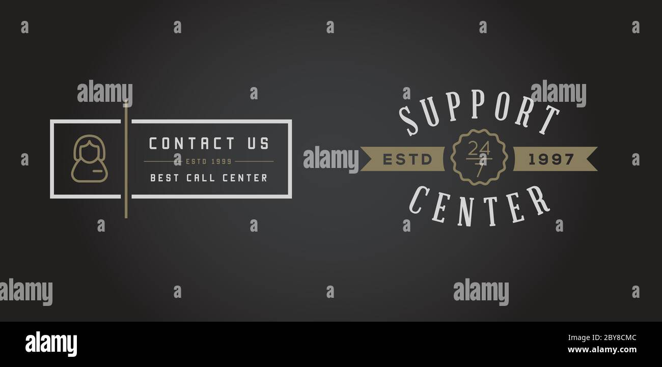 Set of Contact us Service Elements and Assistance Support can be used ...