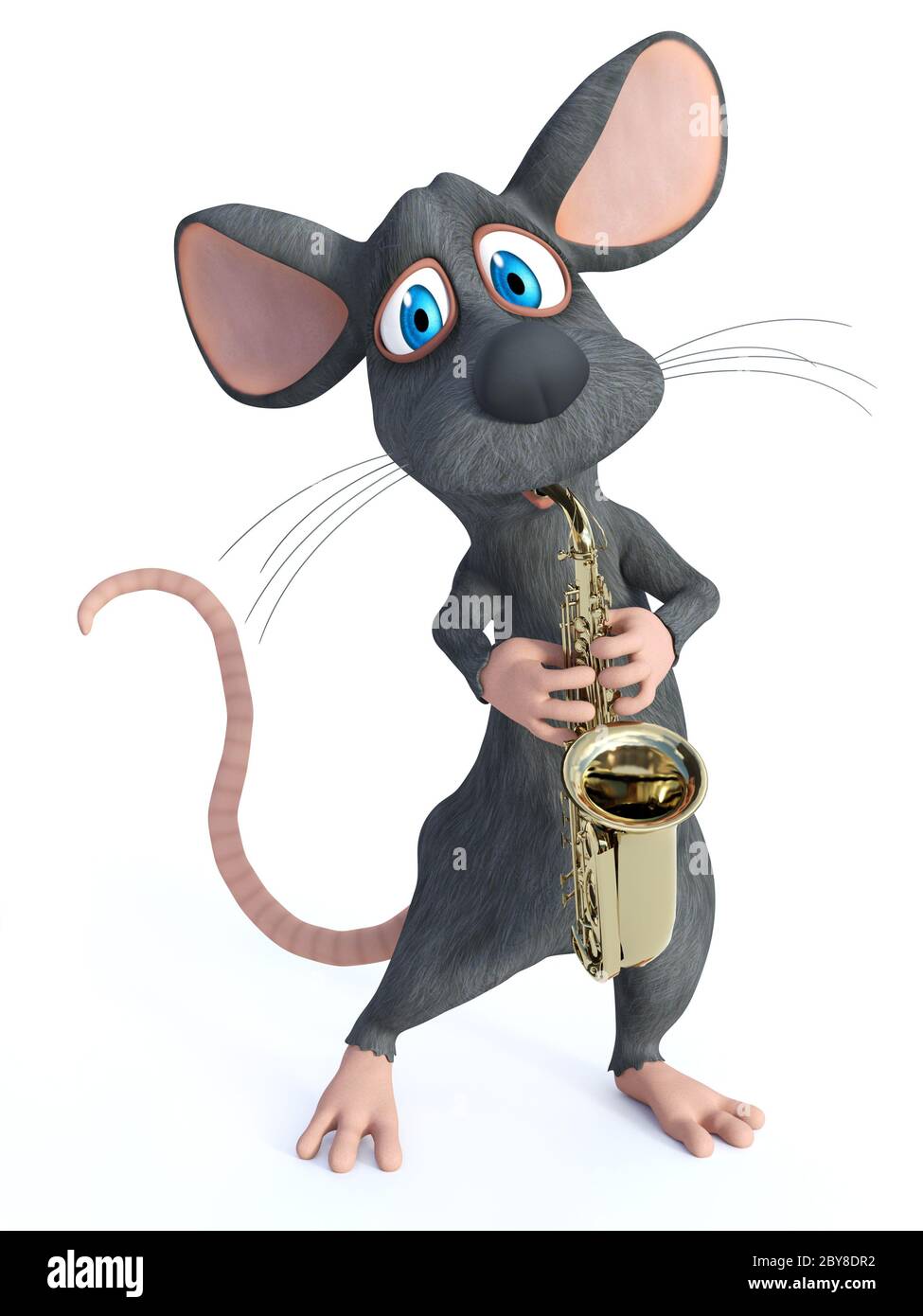 Mouse Playing French Horn