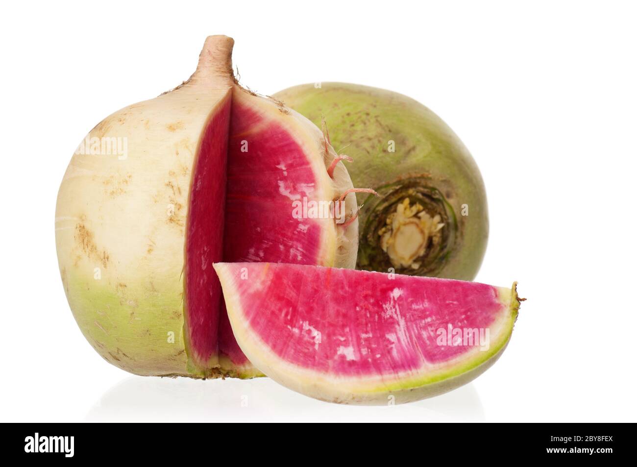 Radish root green plant Cut Out Stock Images & Pictures - Alamy