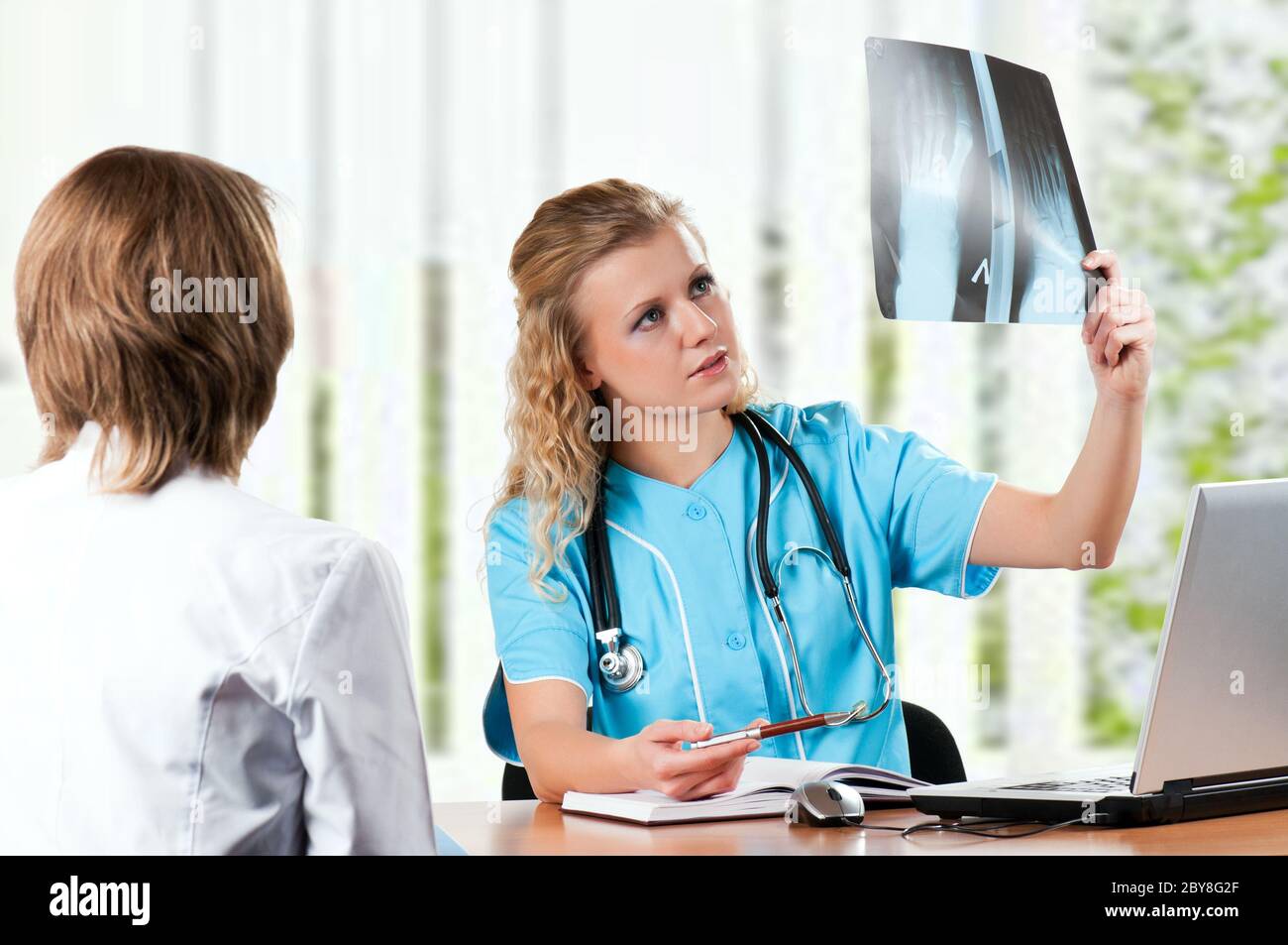 Doctor with x-ray Stock Photo - Alamy