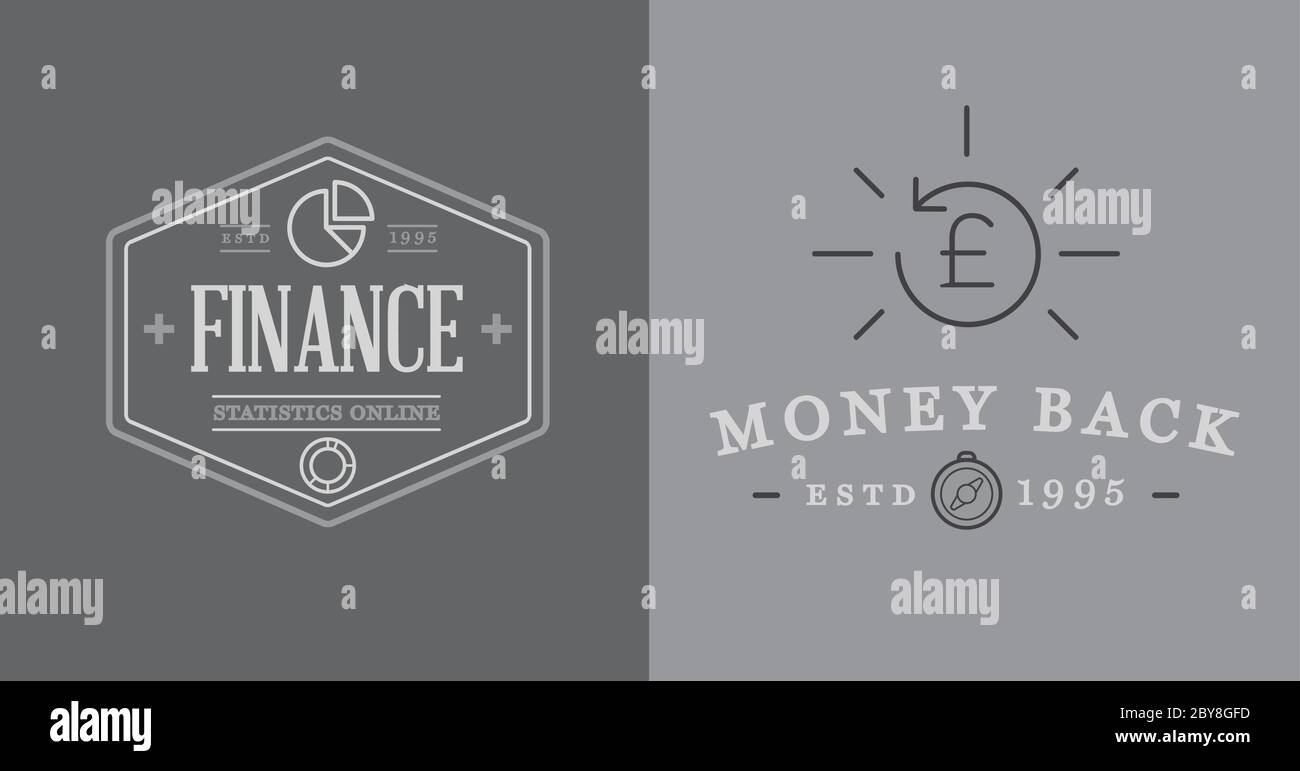 Set of Vector Finance Elements and Money Business as Illustration can ...