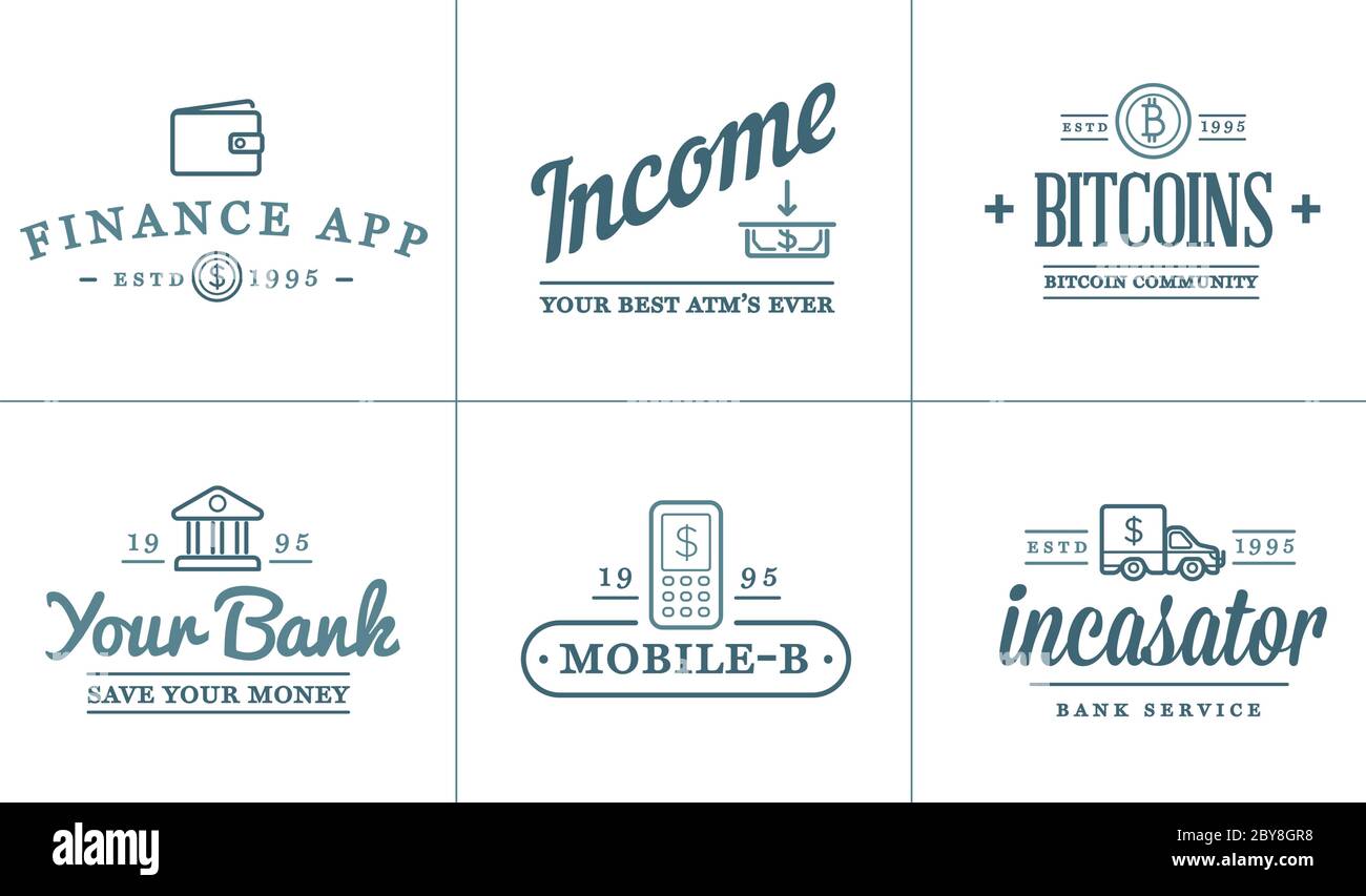 Set of Vector Finance Elements and Money Business as Illustration can ...