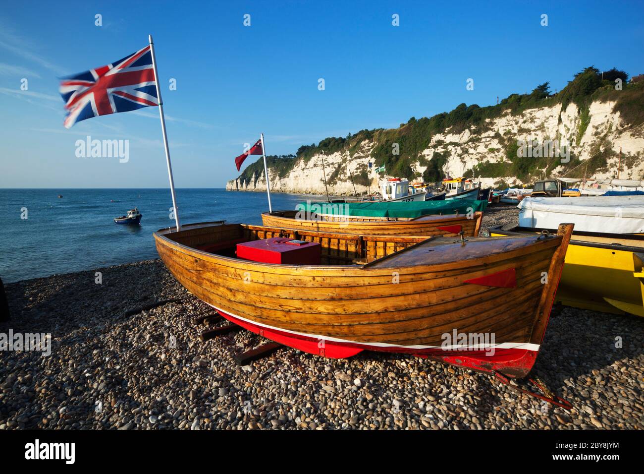 Boat with union jack flag of great britain hi-res stock photography and ...