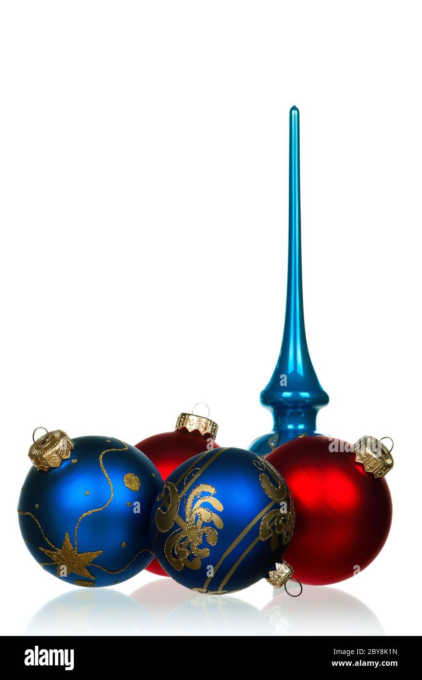 Set of baubles Stock Photo - Alamy
