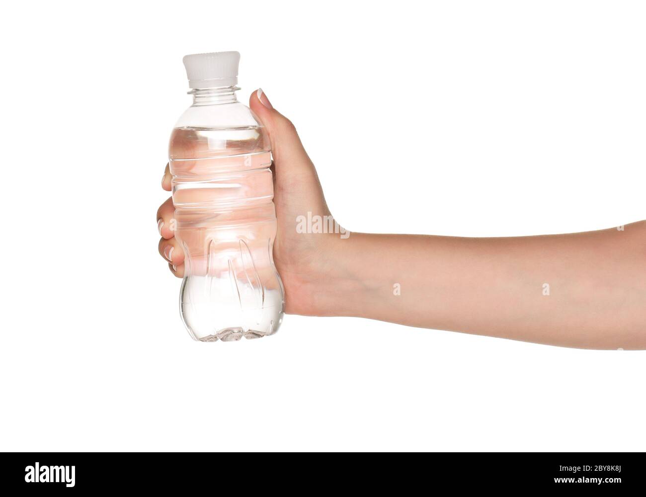 Hand with bottle of water Stock Photo - Alamy
