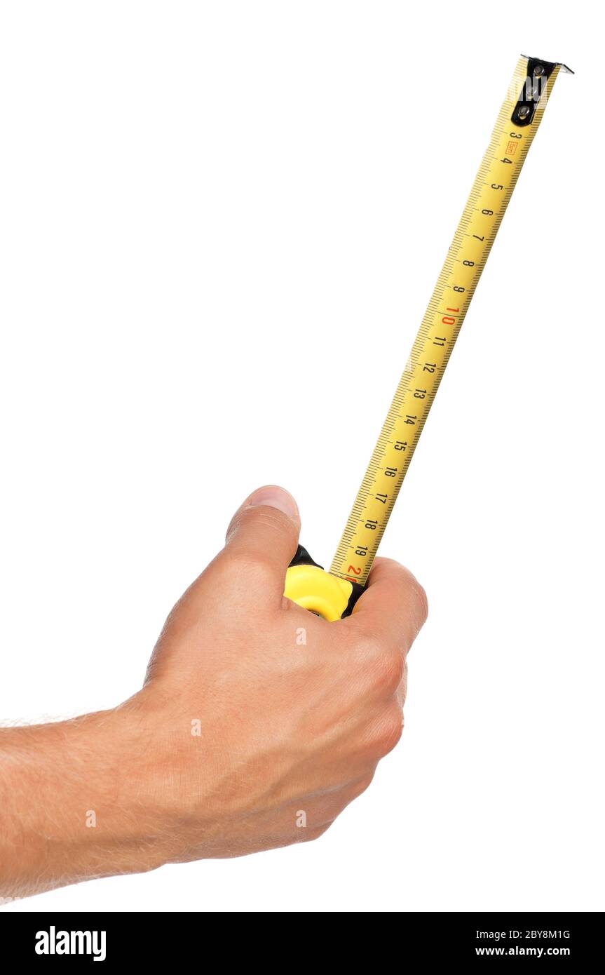 Human measure height Cut Out Stock Images & Pictures - Alamy
