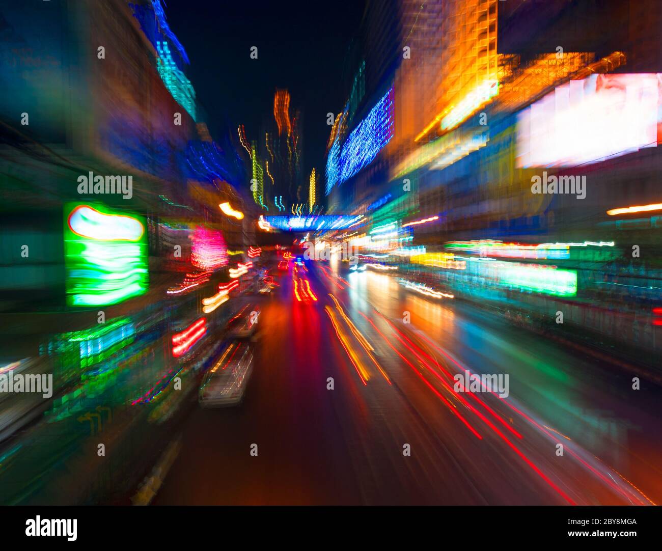 traffic lights in motion blur Stock Photo - Alamy