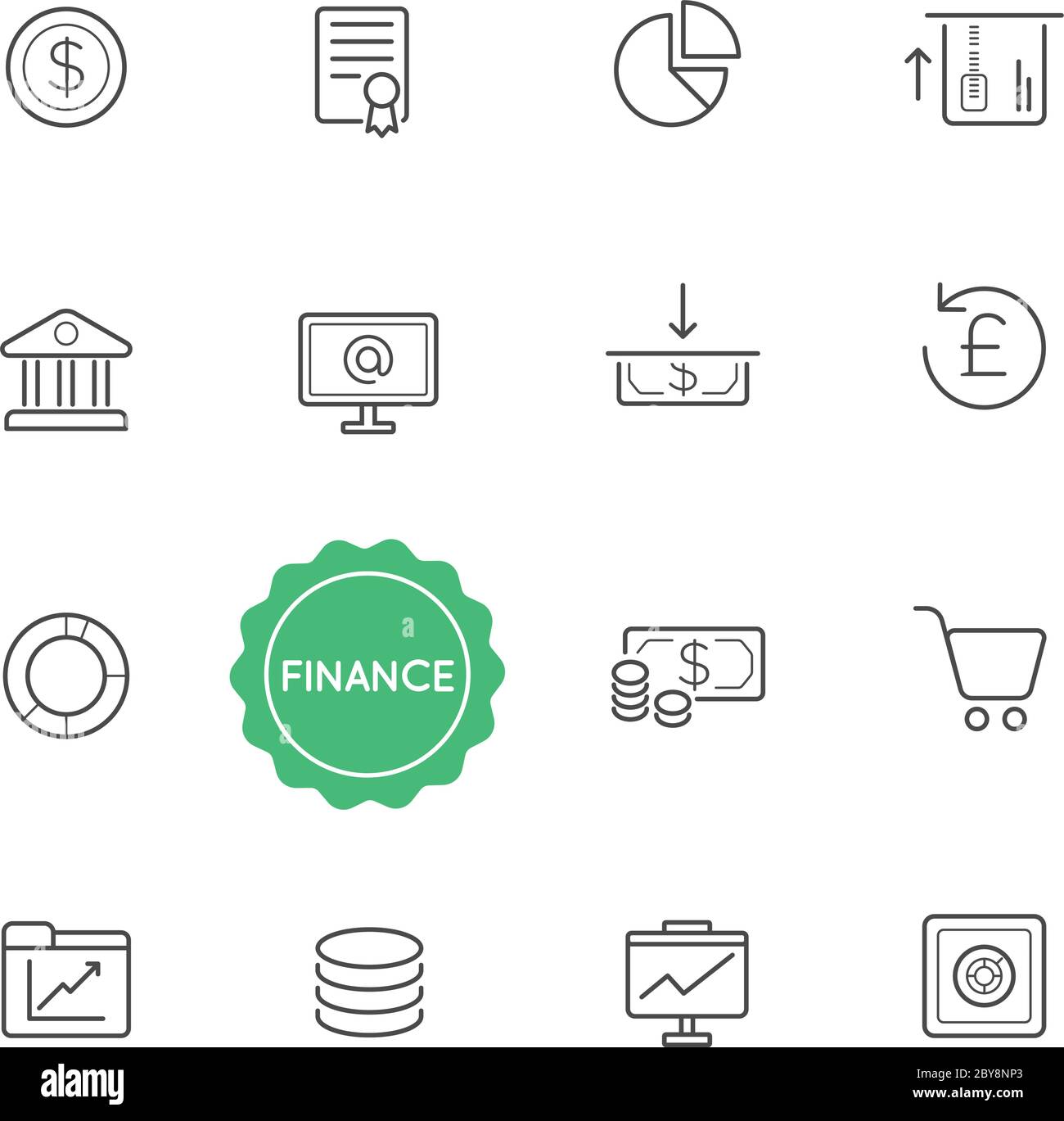 Set of Finance Money Vector Illustration Elements can be used as Logo ...