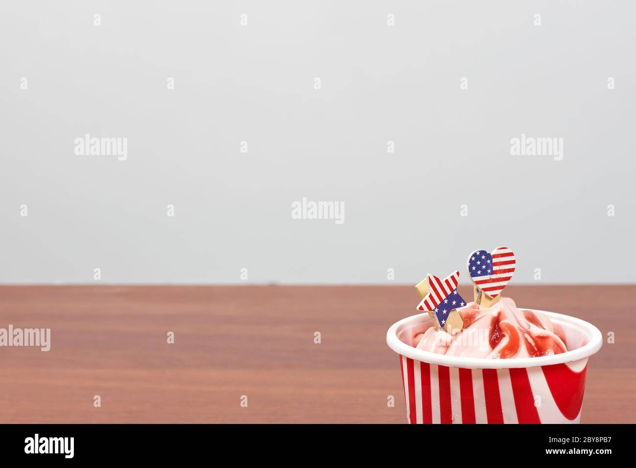 Celebrating Fourth of July. Happy Independence day. Sweets decorated in ...