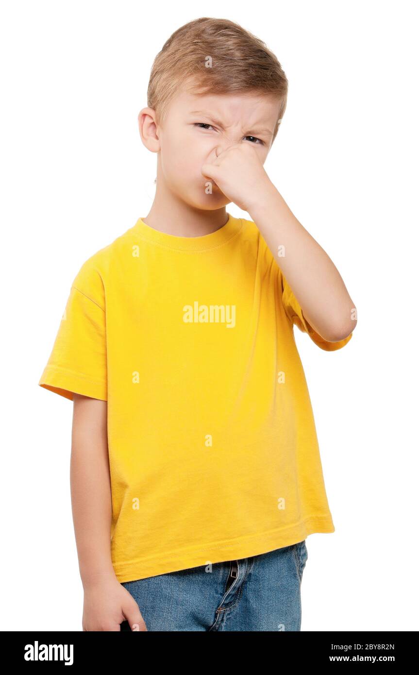 Kid boy stink hi-res stock photography and images - Alamy