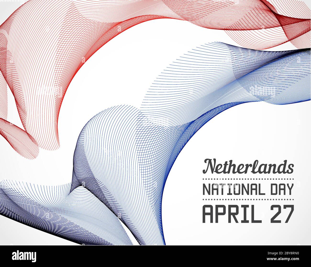 National Day of Country in Blending Lines Style Vector with Date Stock ...