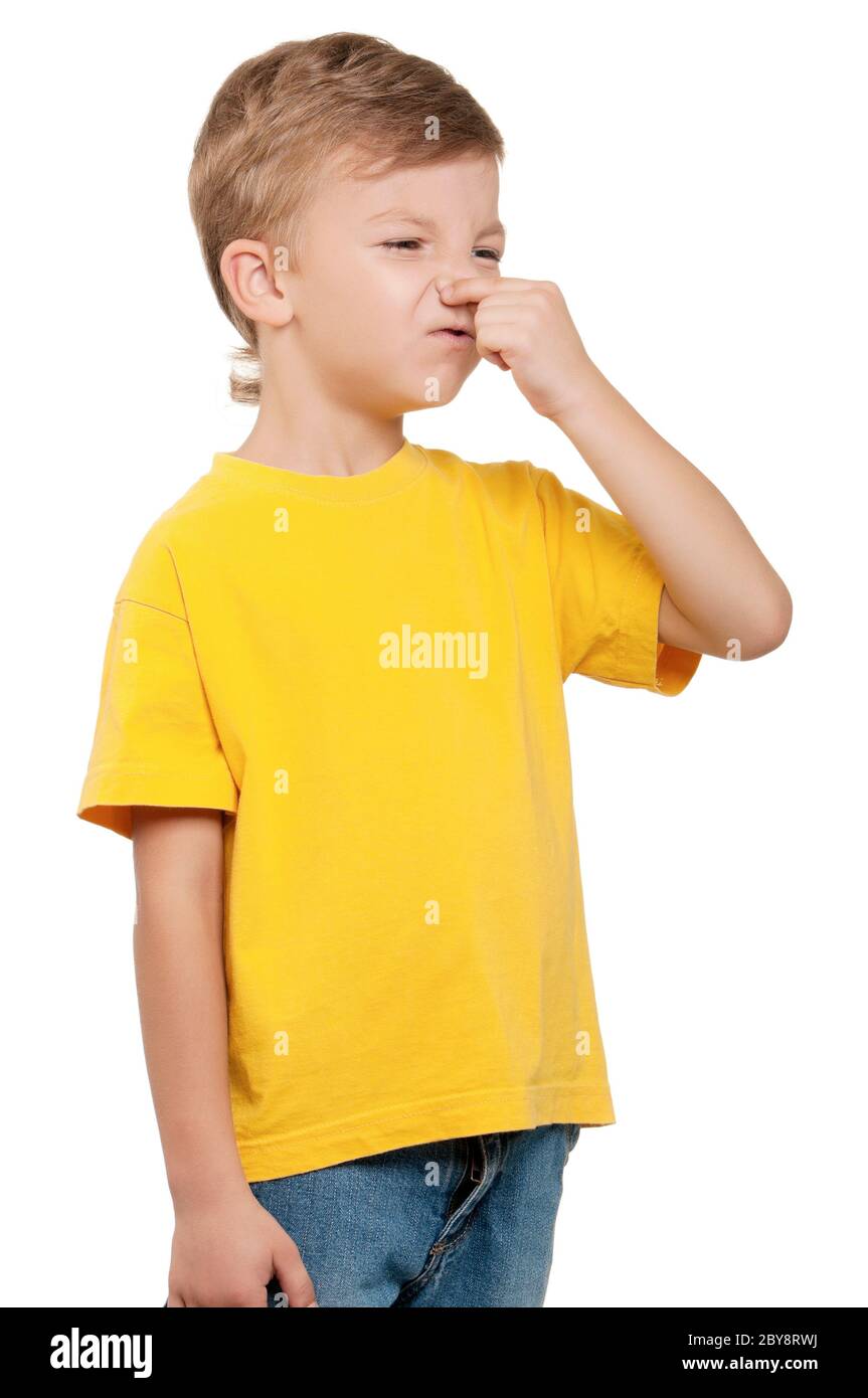 Kid boy stink hi-res stock photography and images - Alamy