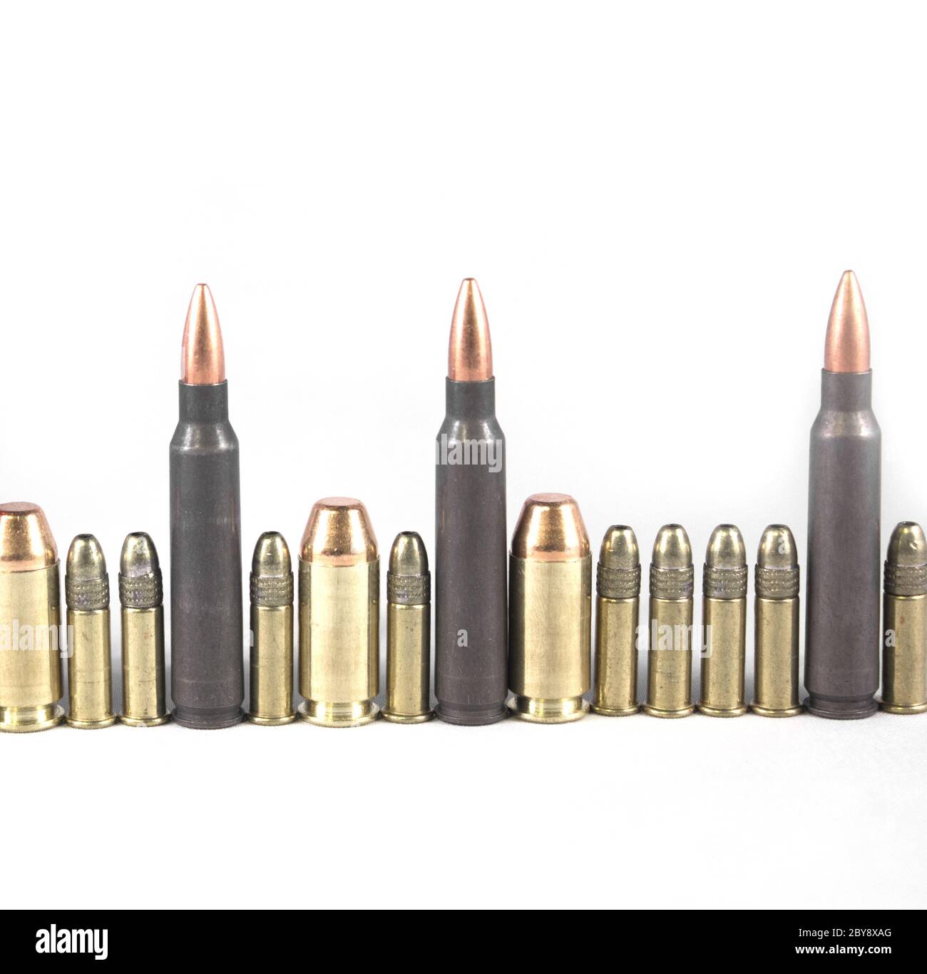 Bullets in a line isolated on white Stock Photo - Alamy