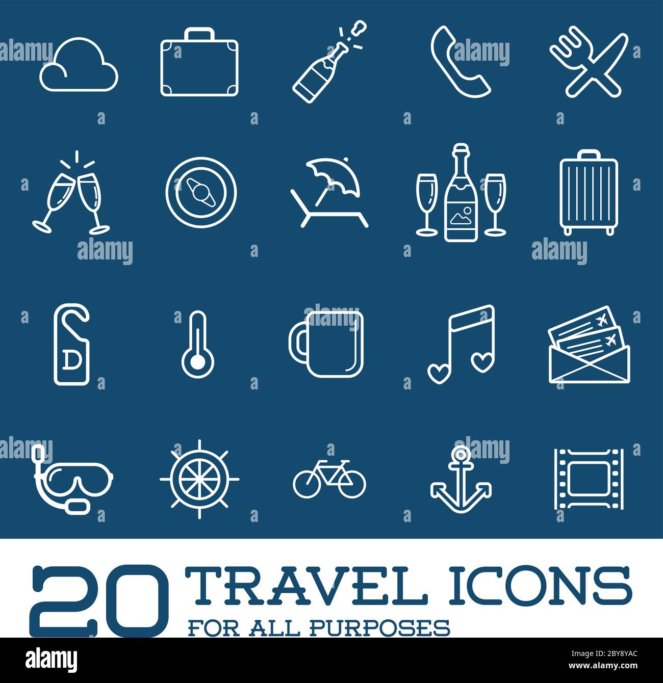 Travel Icons Vector Set, Great for All Purposes like Print Web or ...