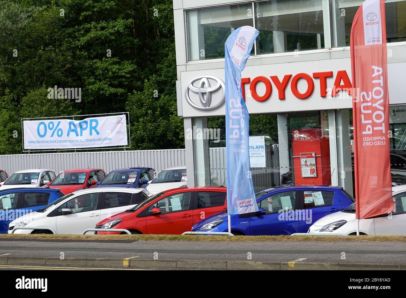 Toyota Car Sales in Stockport, Greater Manchester Stock Photo - Alamy