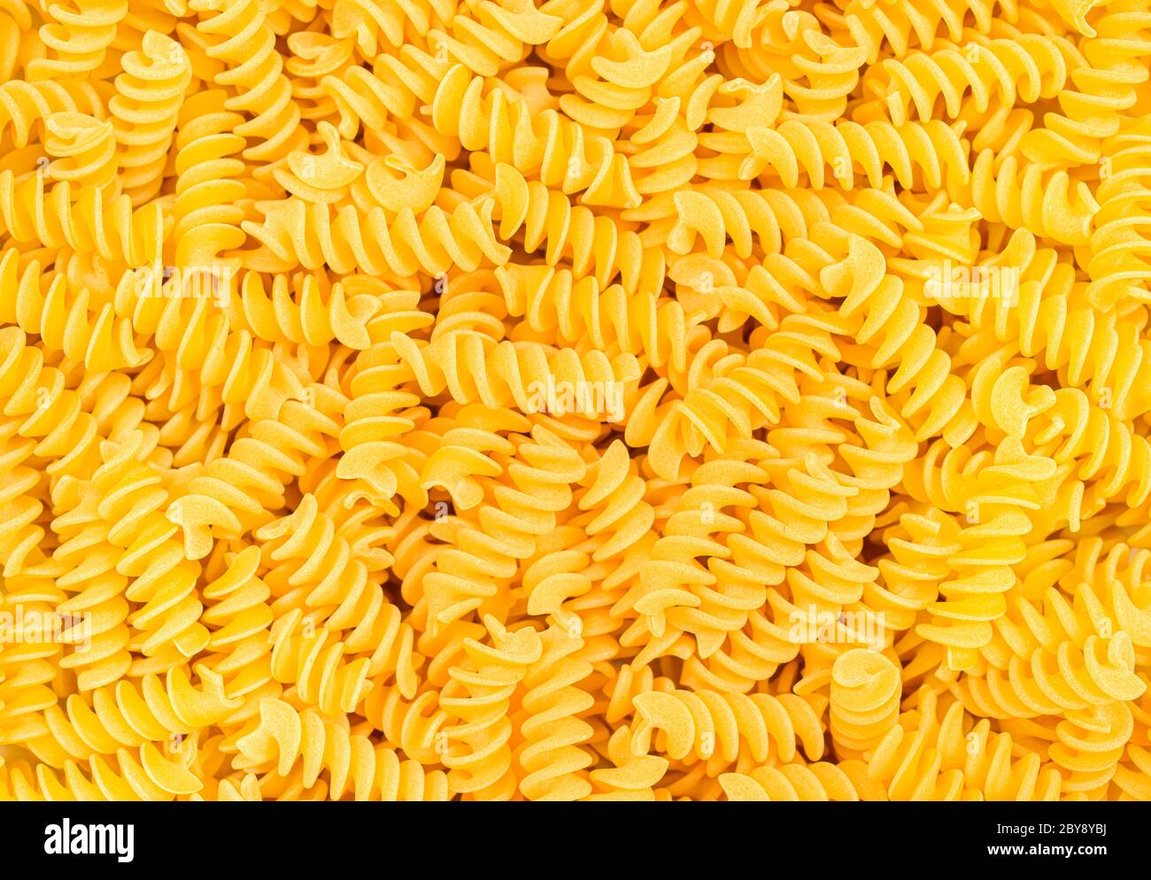 Italian Fusilli or Rotini helix shaped Macaroni Pasta raw food ...