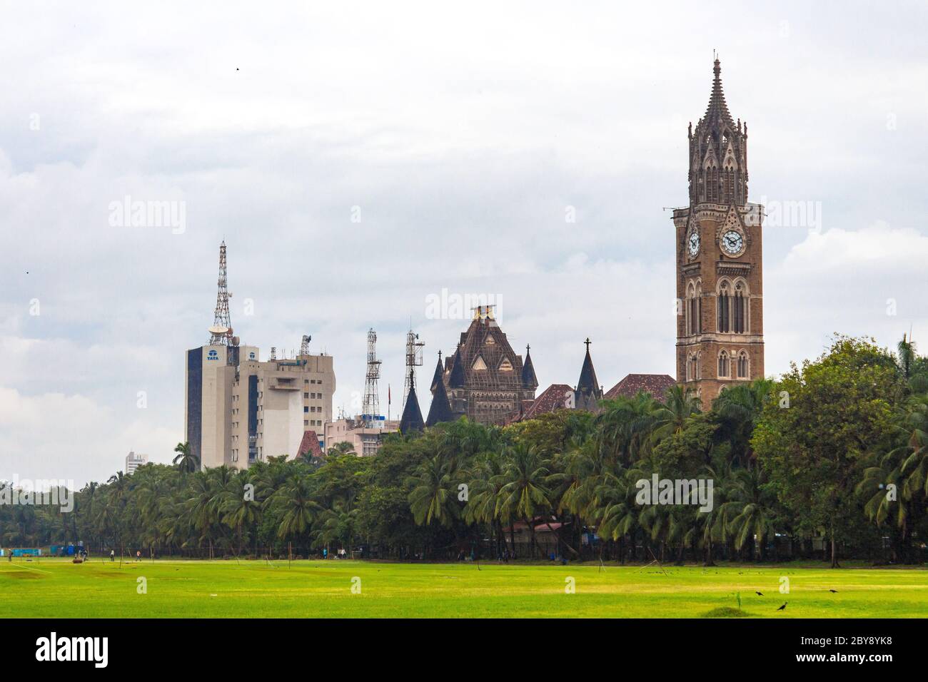 Churchgate Architecture with watch tower and some public limited ...