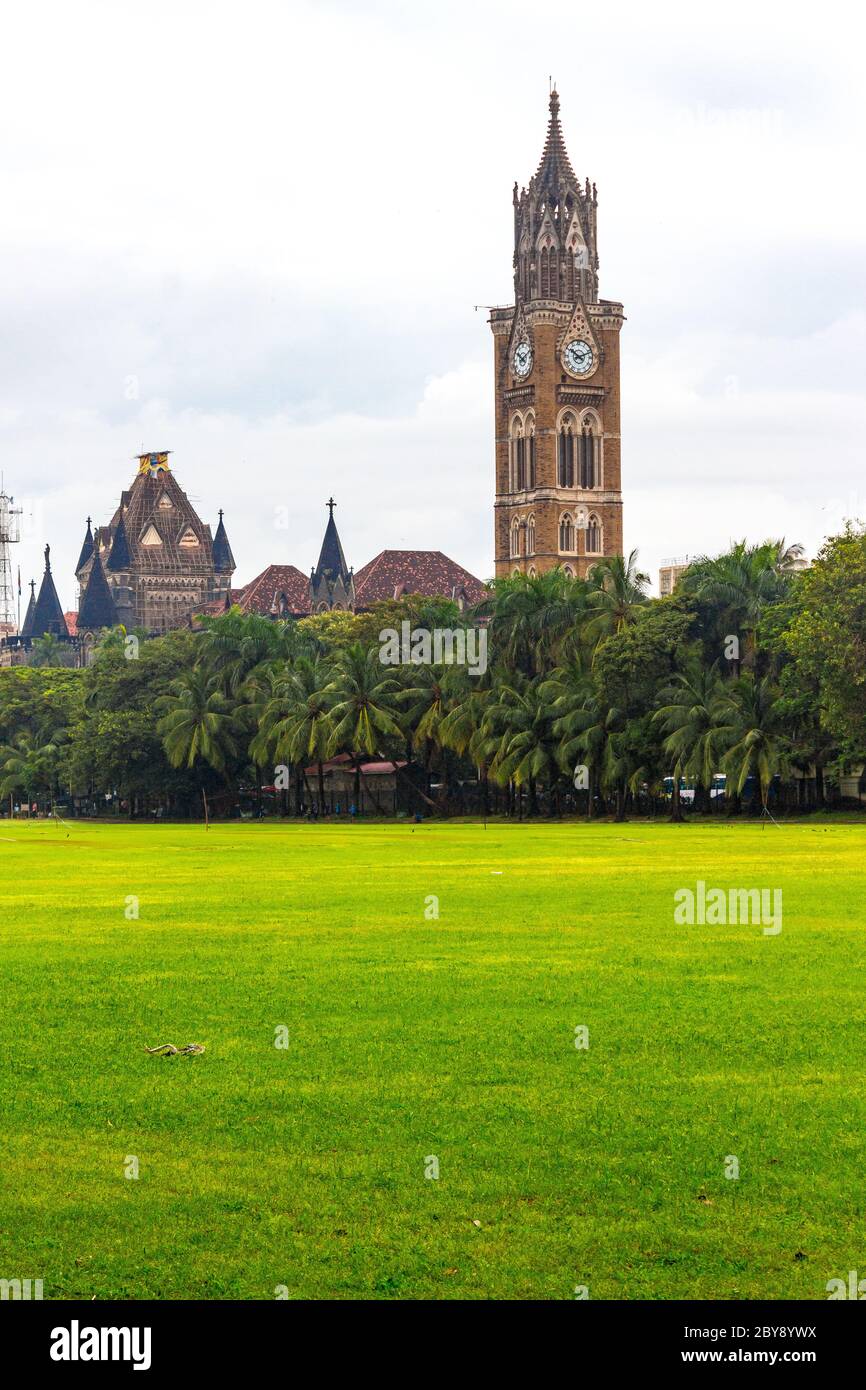 Churchgate Architecture with watch tower and some public limited ...