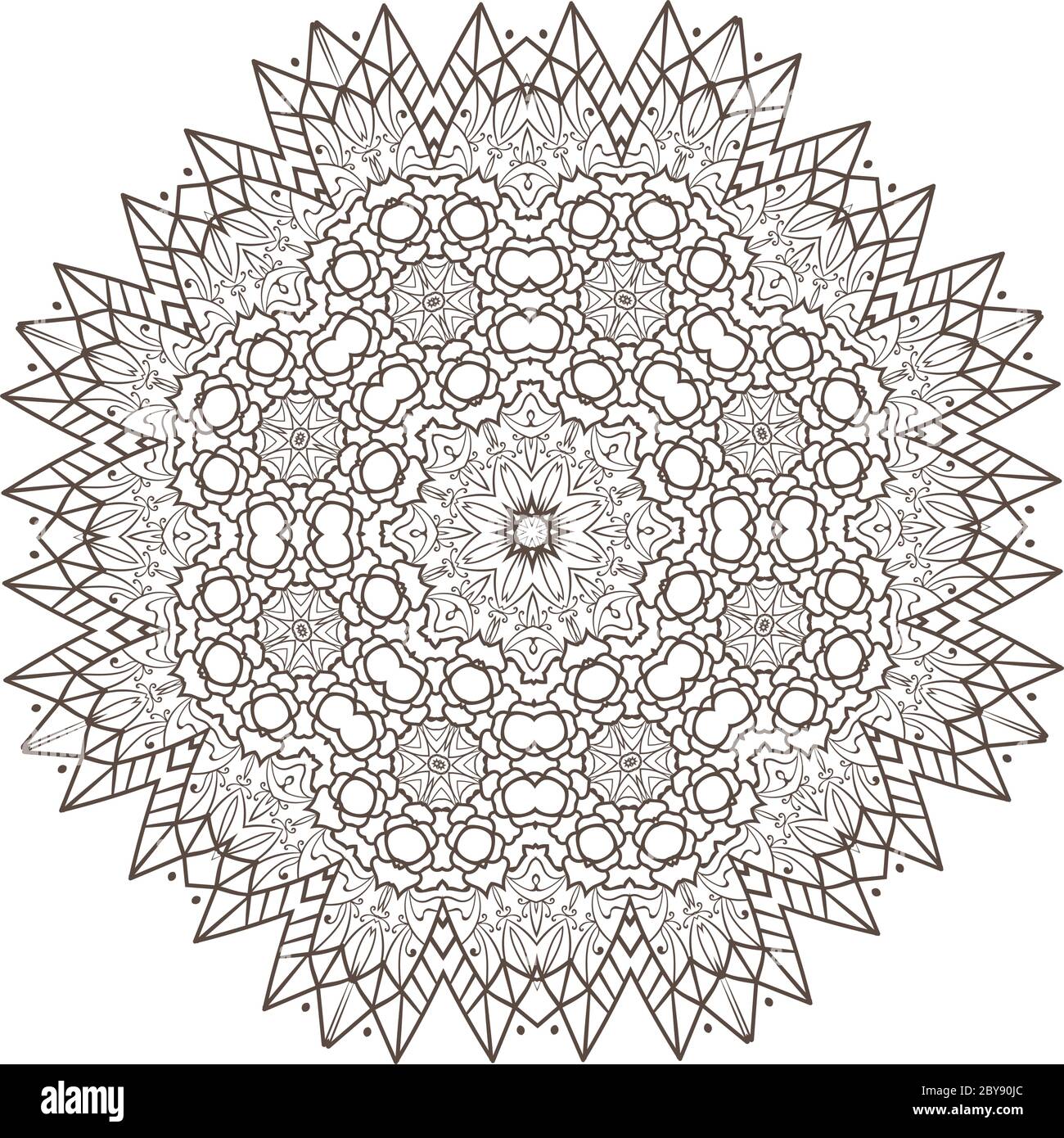 Pattern visionary flower Cut Out Stock Images & Pictures - Alamy