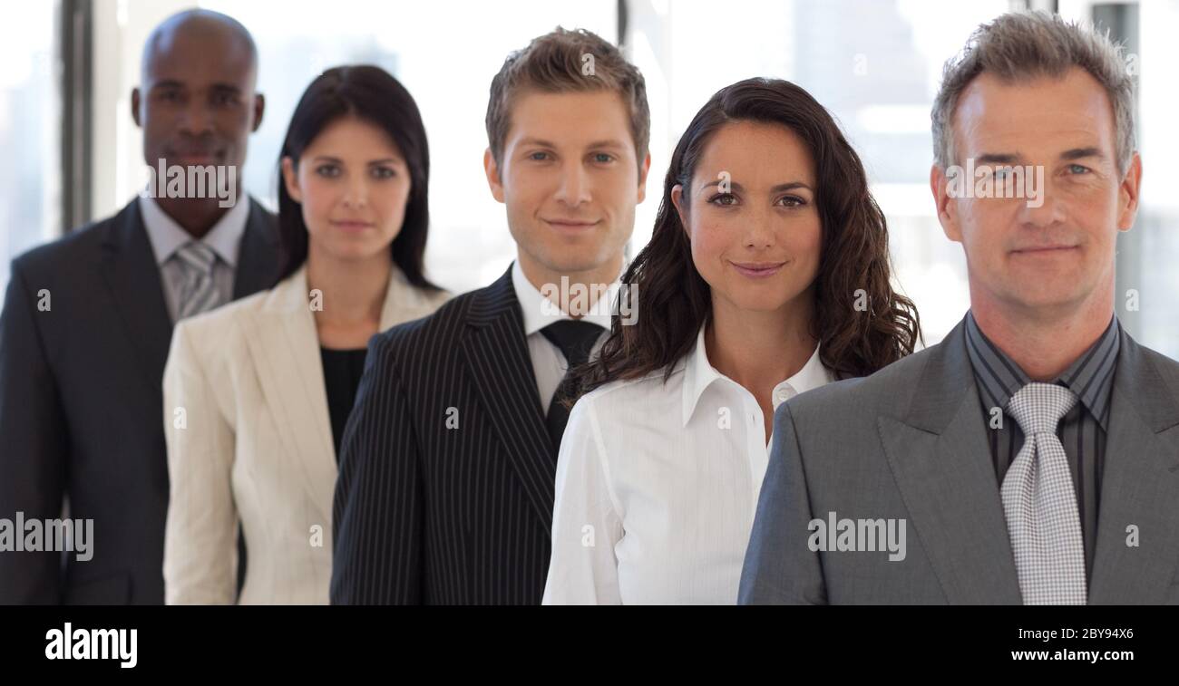Male CEO Leading a team Stock Photo - Alamy