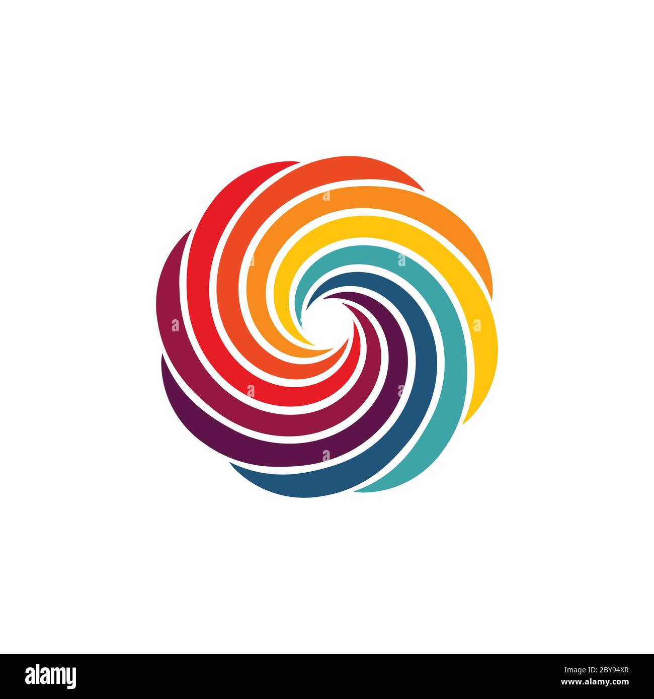 Tornado swirl circle colorful Stock Vector Images - Alamy