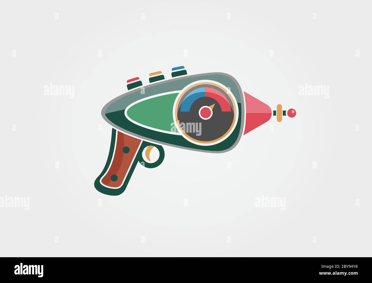 Ray gun cartoon. Supergun. Vector Stock Vector Image & Art - Alamy