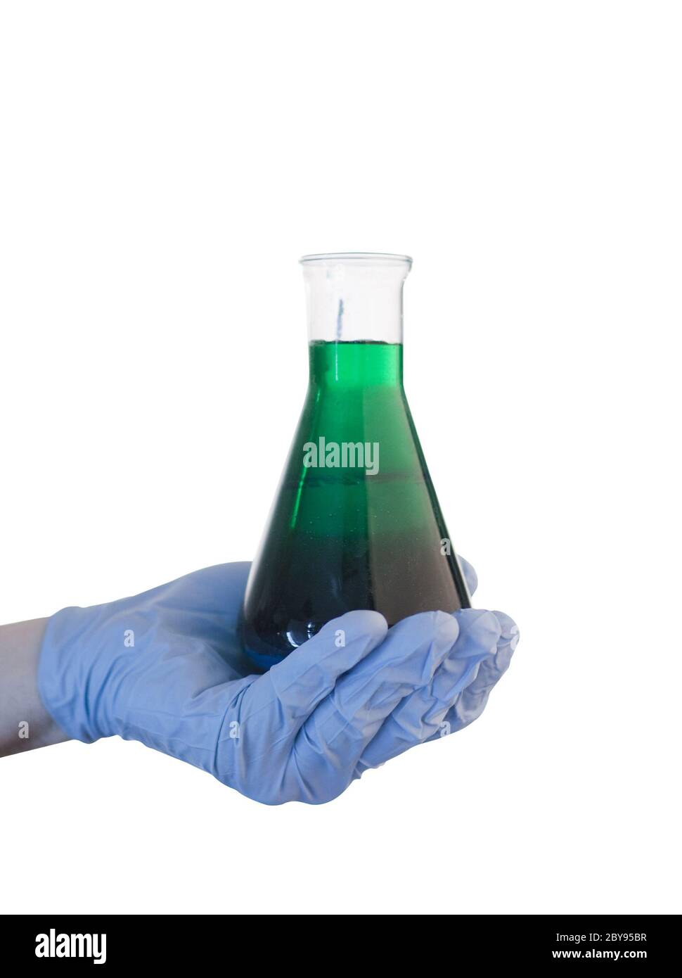 Hand holding out chemicals Stock Photo - Alamy