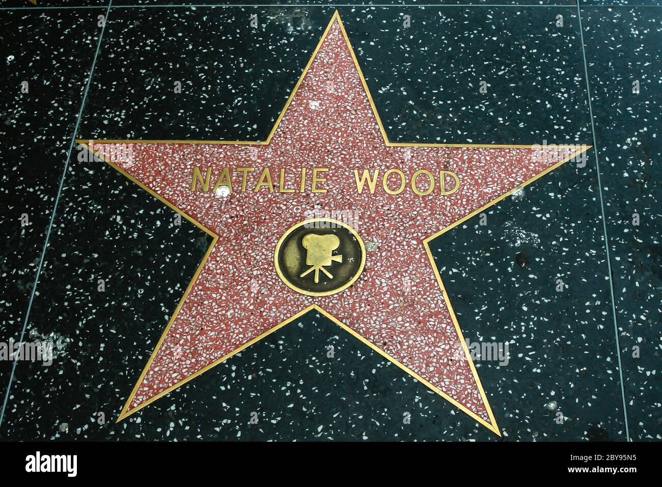Star dedicated to the actress Natalie Wood on the Walk of Fame in ...