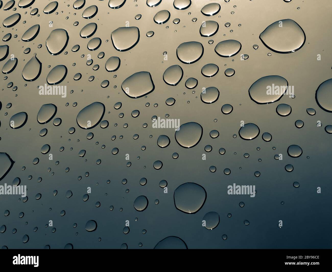 Water drops through the window after the rain Stock Photo - Alamy