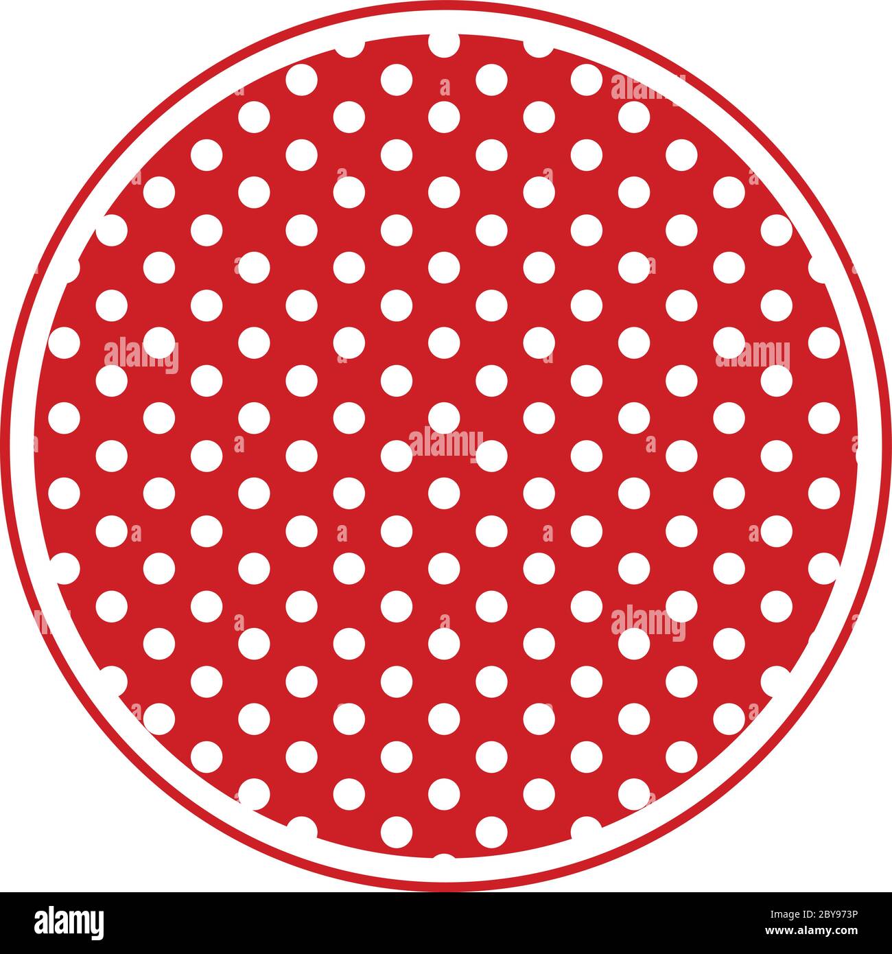 Polka Dot Round Background Stock Vector Image & Art - Alamy
