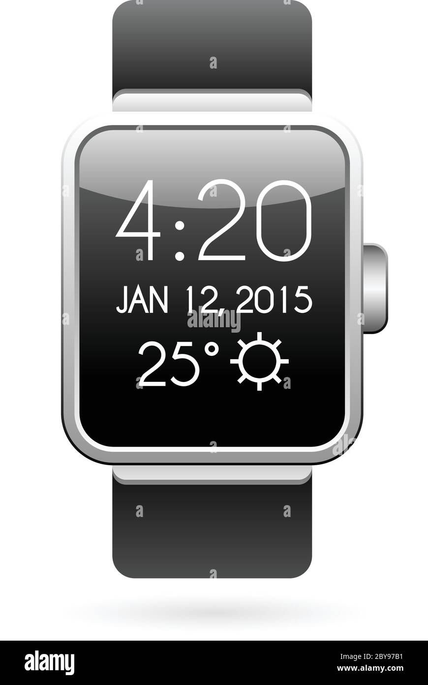 Smart Watch Illustration in Vector Stock Vector Image & Art - Alamy