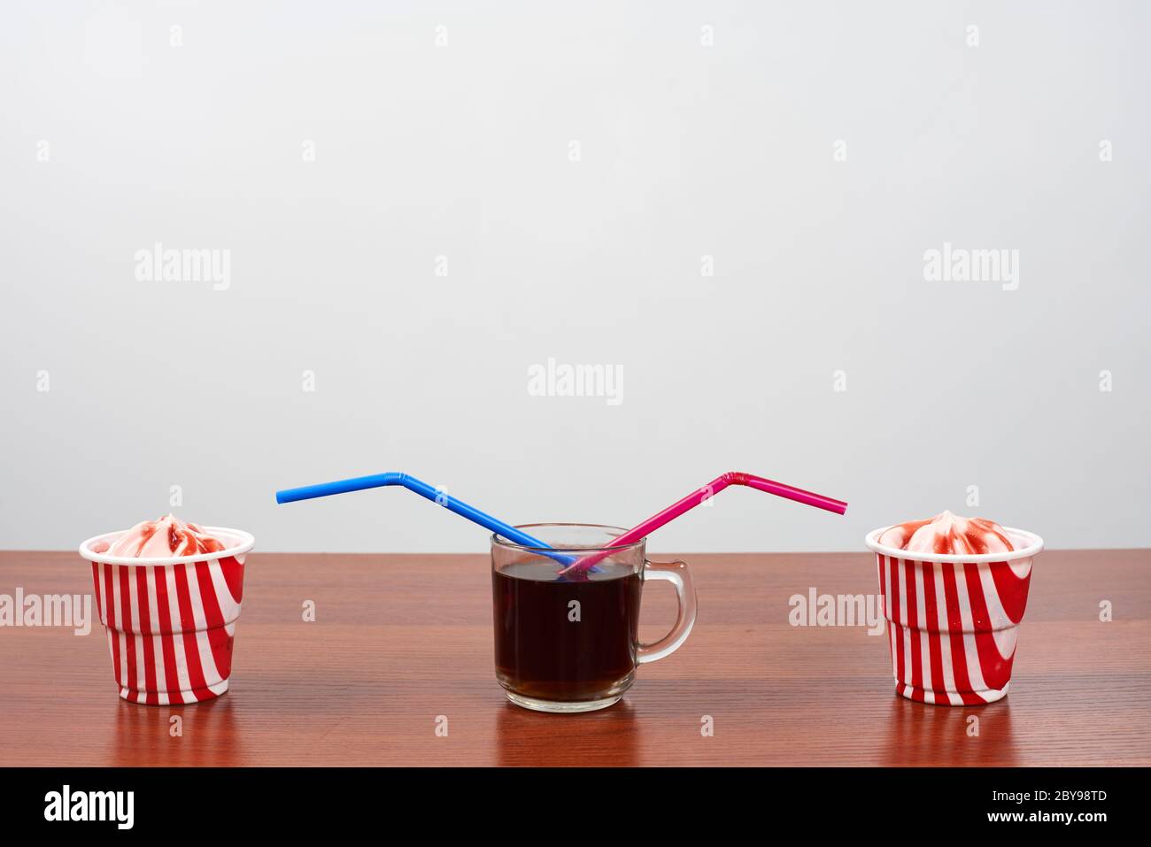 Celebrating Fourth of July. Happy Independence day. Sweets decorated in ...