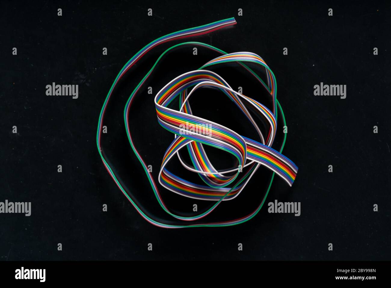 Ribbon cable for electronics device Stock Photo - Alamy