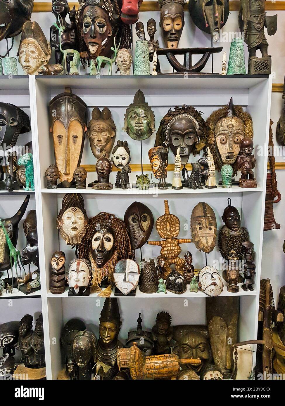 Carved African Wooden Souvenirs High Resolution Stock Photography and ...