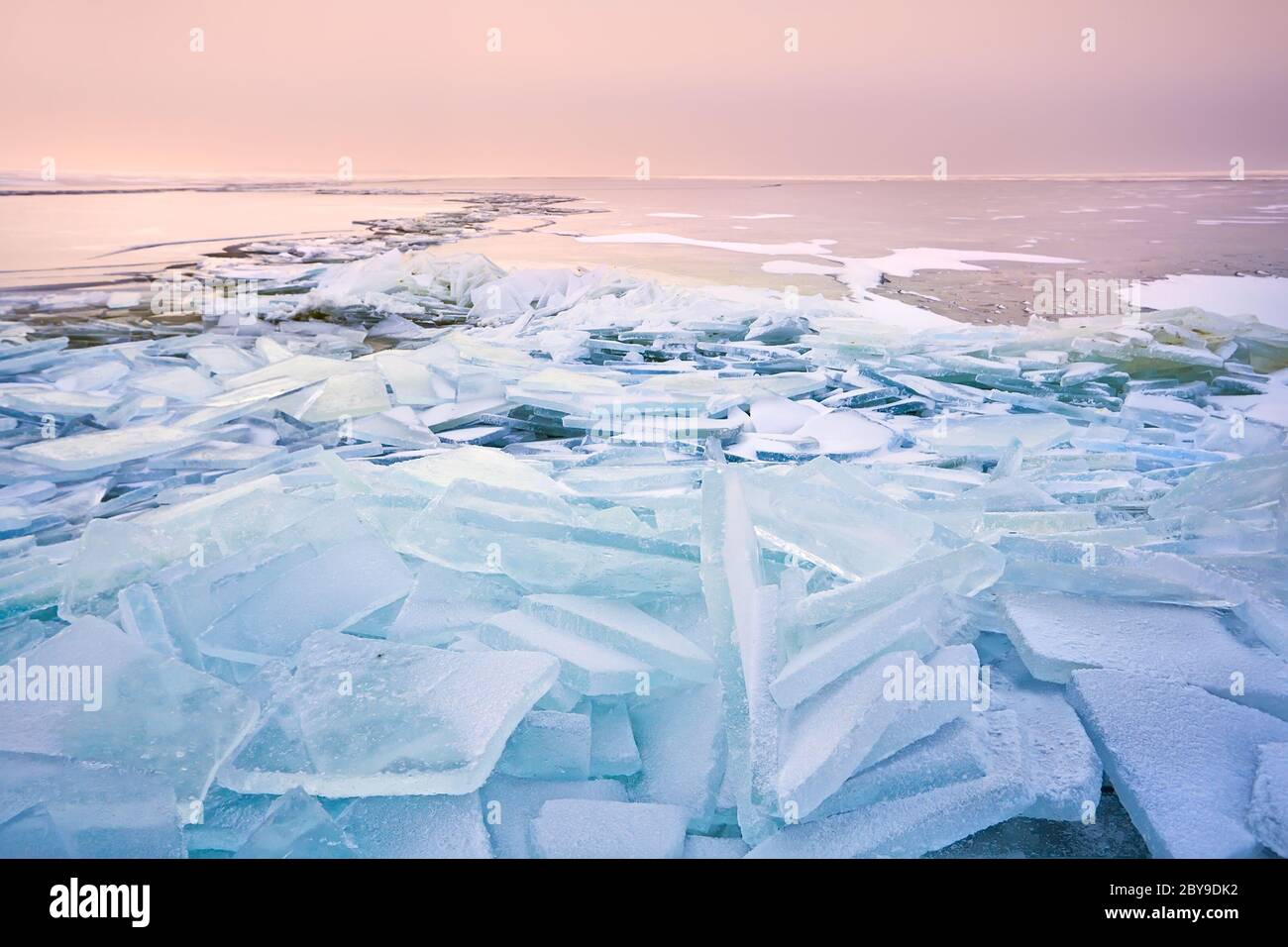 Broken snow ice surface hi-res stock photography and images - Alamy