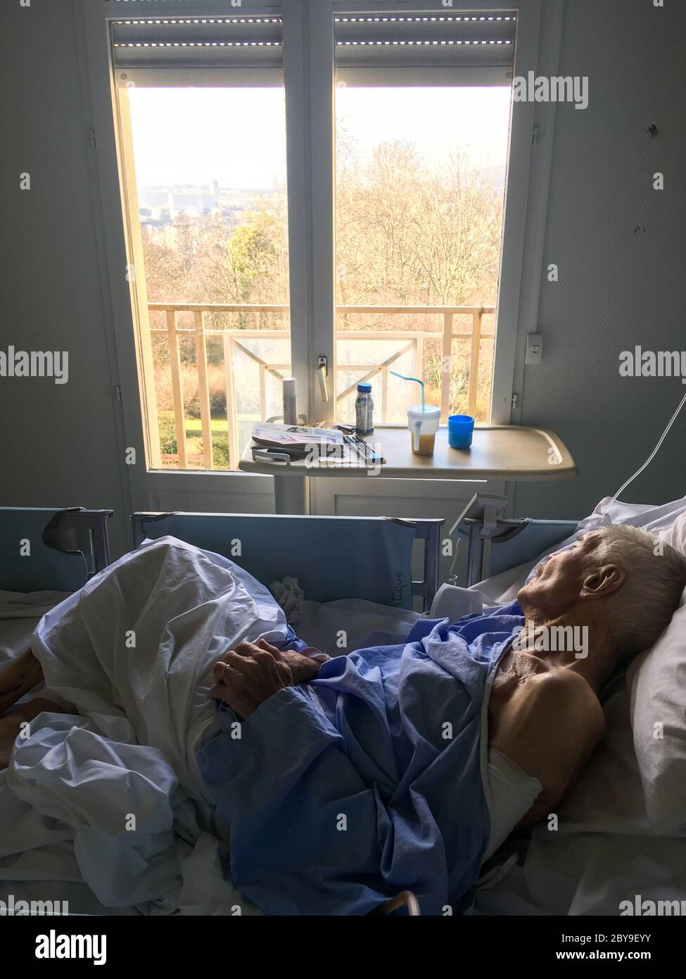 "END of LIFE", Photo essay on a man at end-of-life, Lyon, France Stock ...