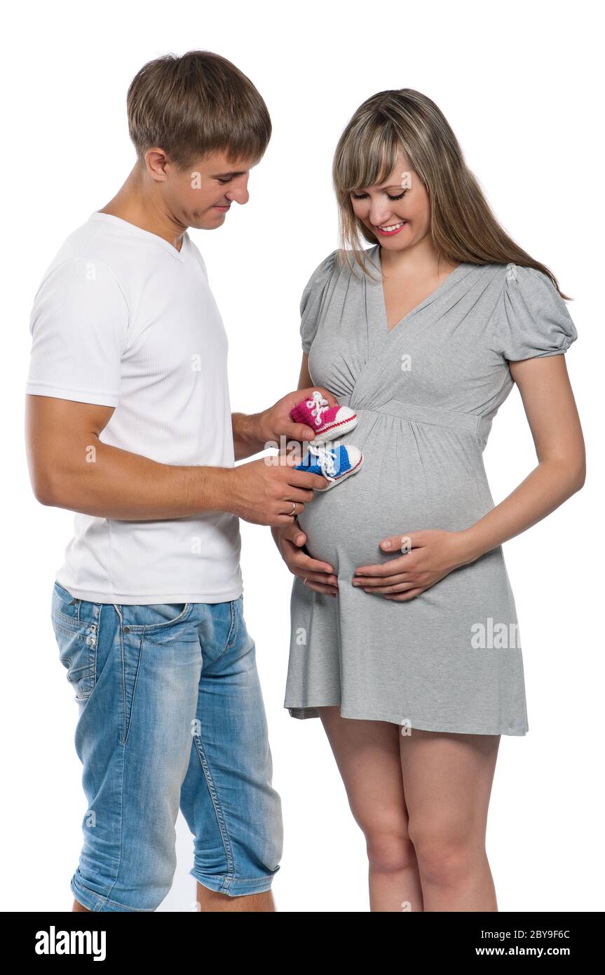 Man pregnant woman child Cut Out Stock Images & Pictures - Alamy