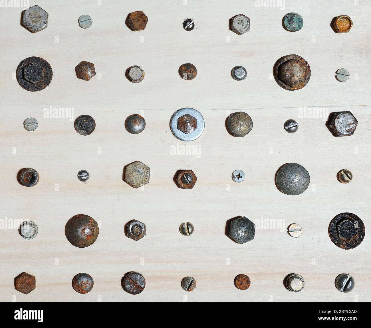 Steel rivet heads collection hi-res stock photography and images - Alamy