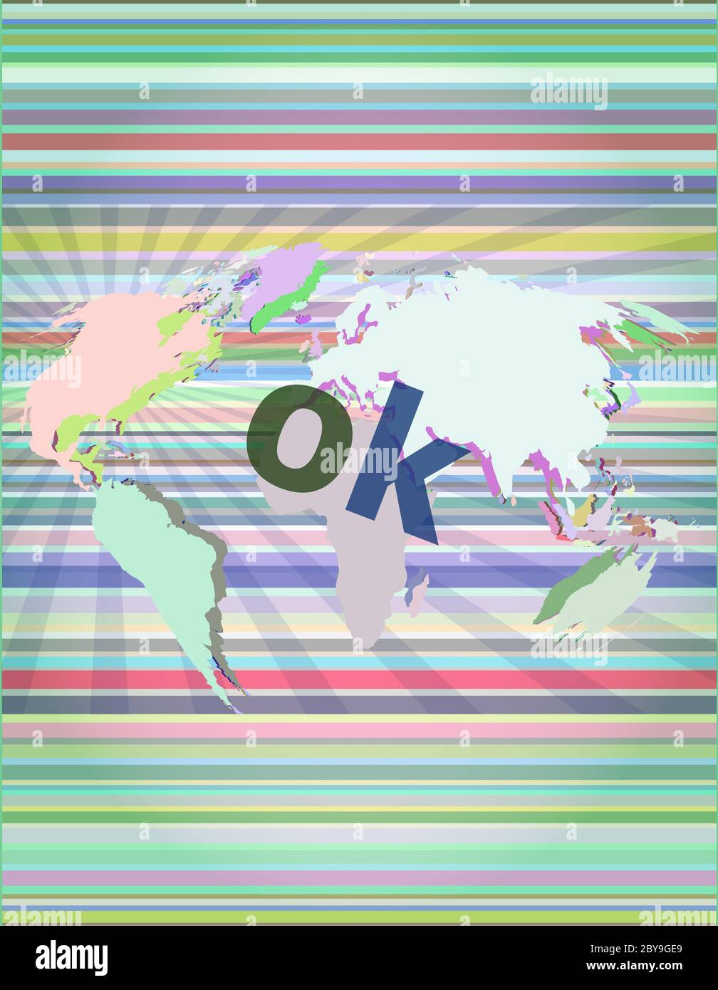 ok text on digital touch screen - social concept Stock Photo - Alamy