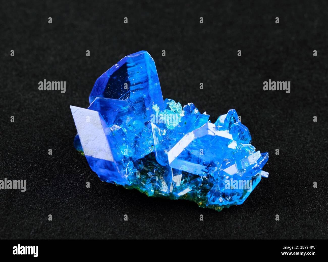 Crystals of blue vitriol - Copper sulfate Stock Photo - Alamy