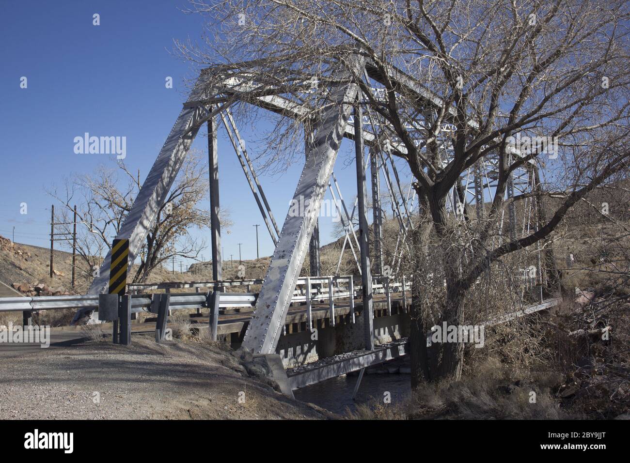 An old steel bridge Stock Photo - Alamy