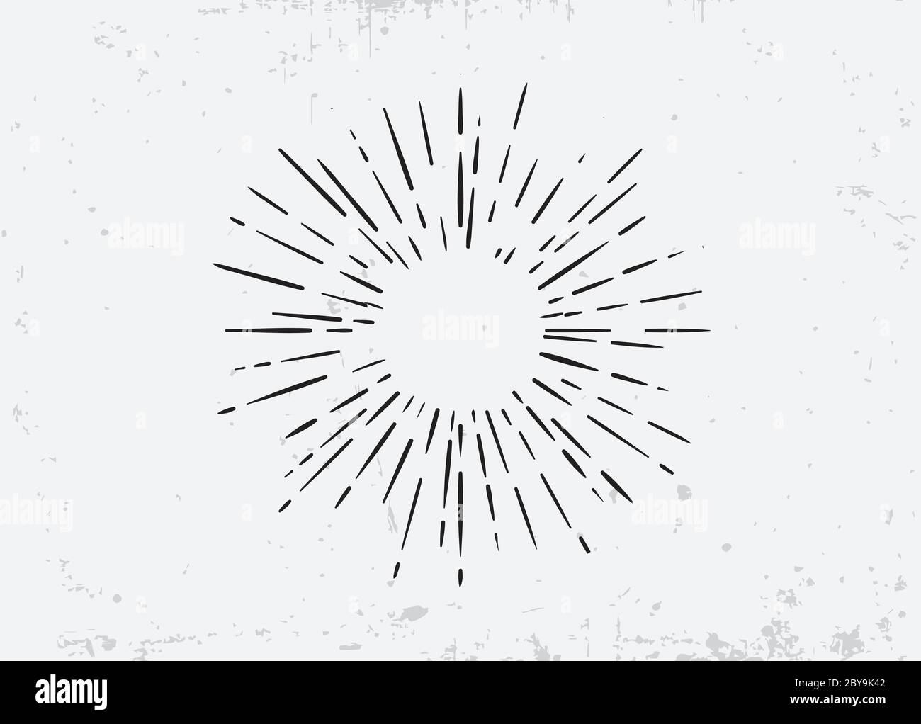 Sunburst on Starburst Element for Logo Creating or using as Icon Stock ...