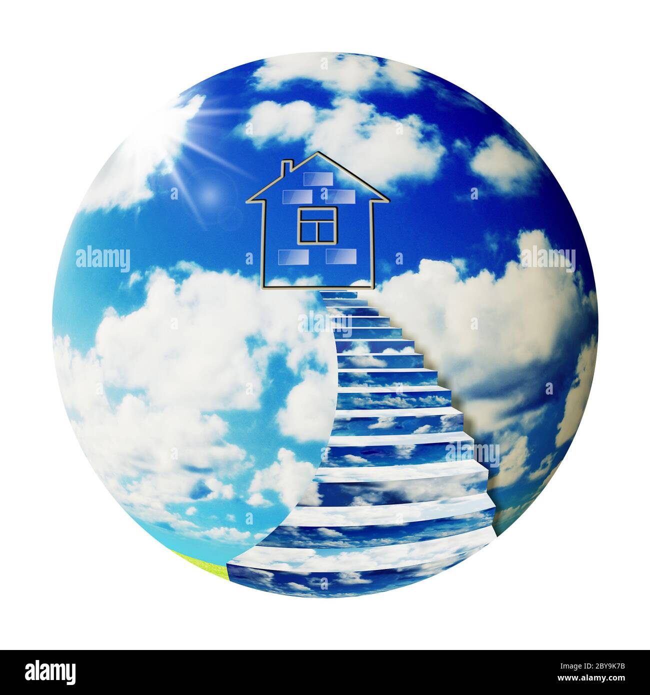 Image cloudy blue sky Cut Out Stock Images & Pictures - Alamy