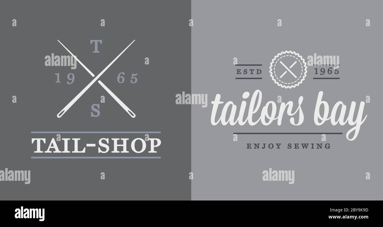 Set of Vector Tailoring Tailor Sew Elements and Sewing Knitting ...